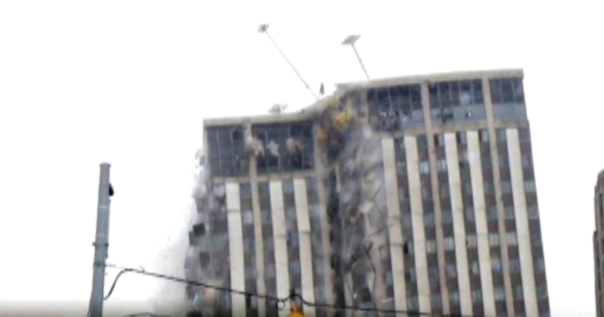 Michigan city’s tallest building imploded