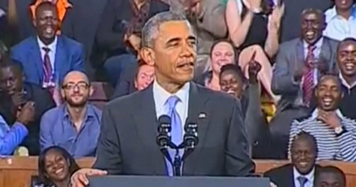 Obama: 'I'm Proud To Be First Kenyan-American President'