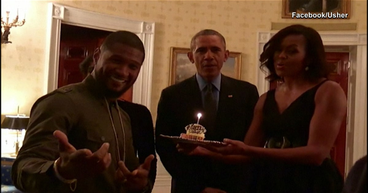 Watch Usher Get a Presidential Birthday Surprise