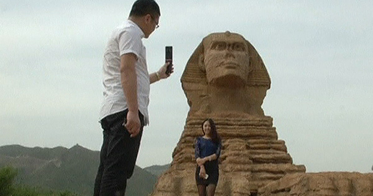 China's Life-Sized Sphinx Greets Visitors