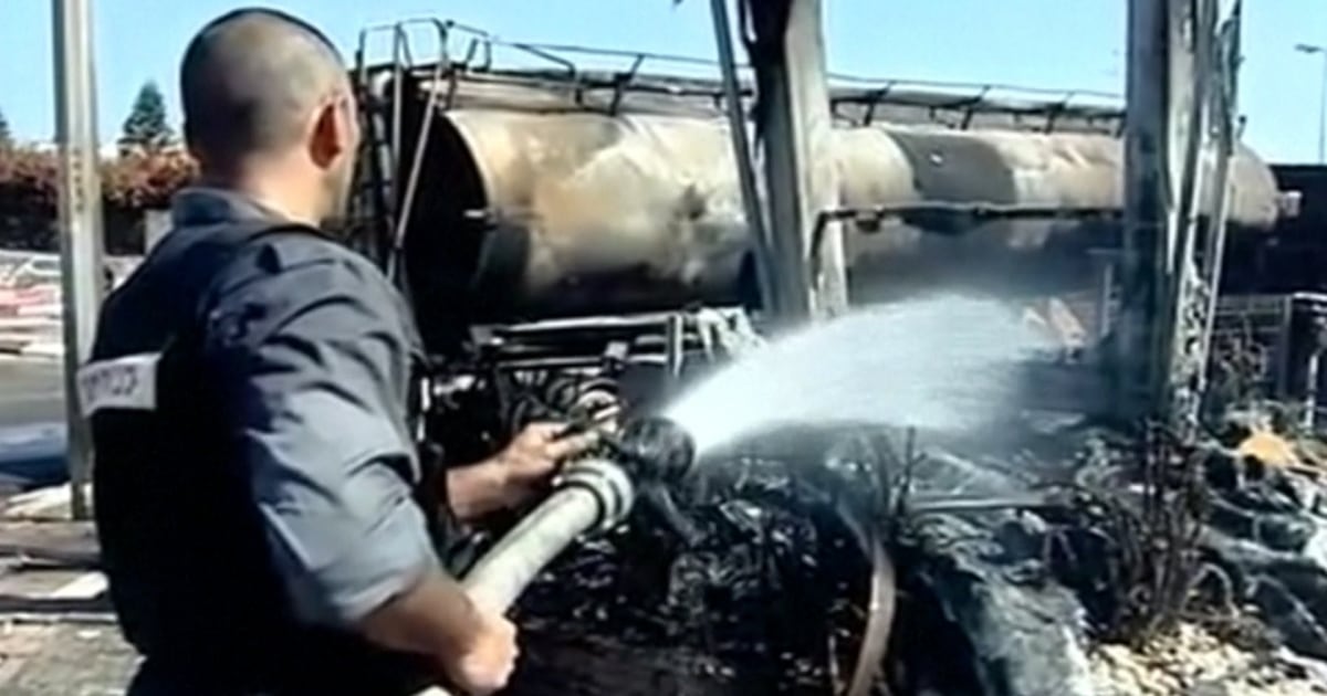 Israeli Gas Station Hit By Rocket