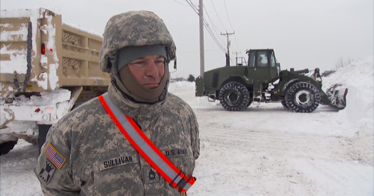 National Guardsman on New England Snow: Worst Since '78