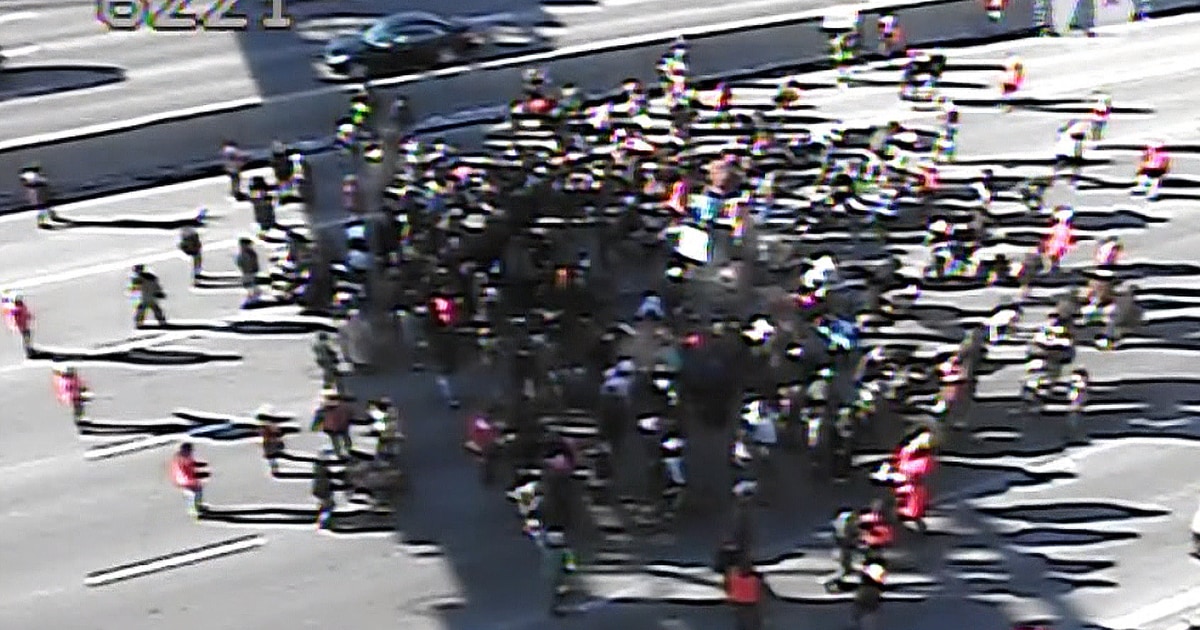 Wage Protesters Block Highway