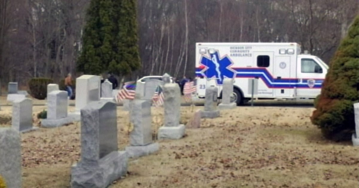 Emergency Responders Arrive at Cemetery Tragedy
