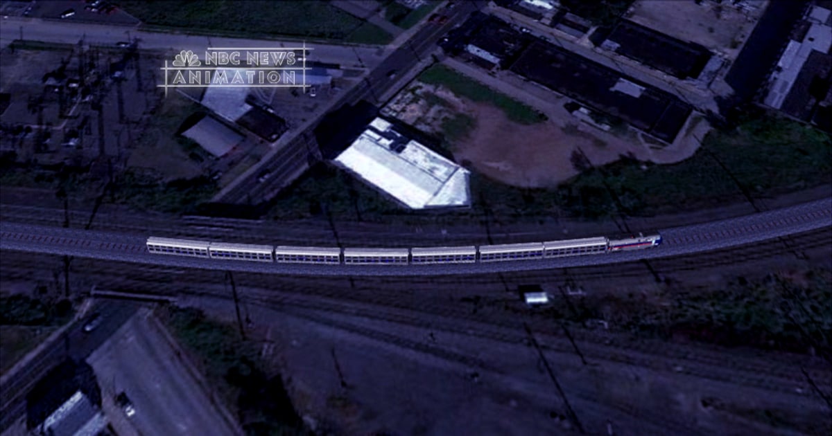 3D Animation Tracks Course of Doomed Amtrak Train