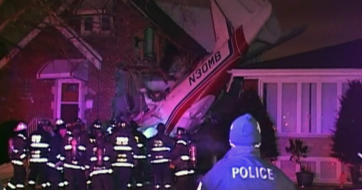 Crews Assess Damage After Plane Crashes into House