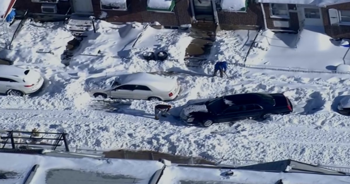 Aerials Show Philadelphia Residents Digging Out