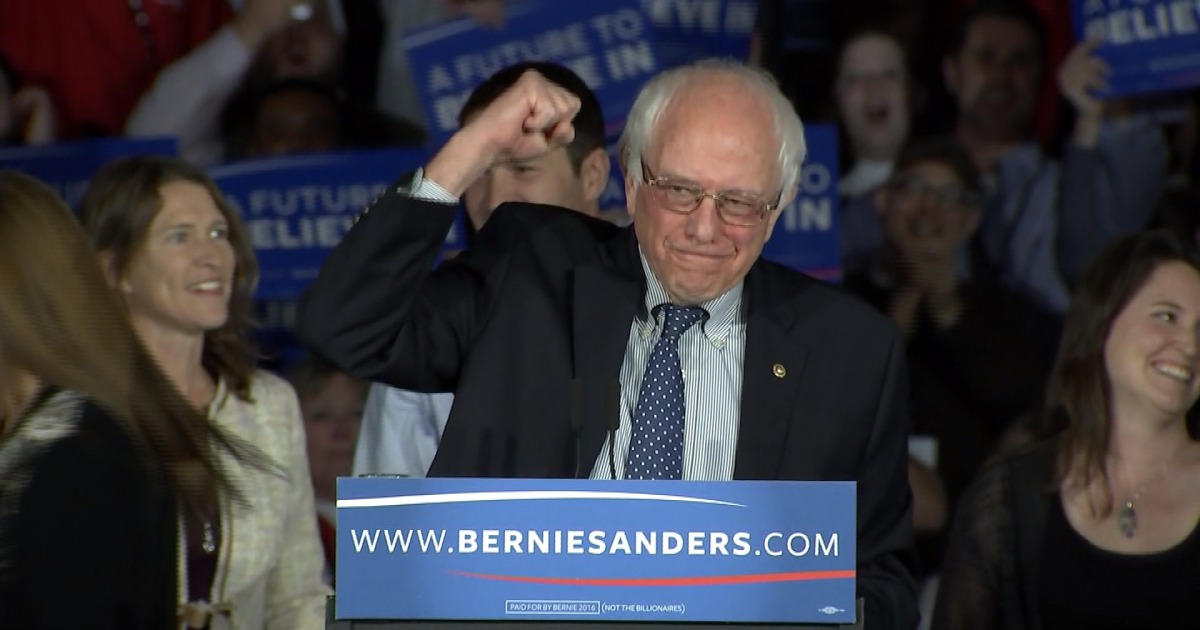 Sanders Celebrates ‘Virtual Tie’ with Clinton
