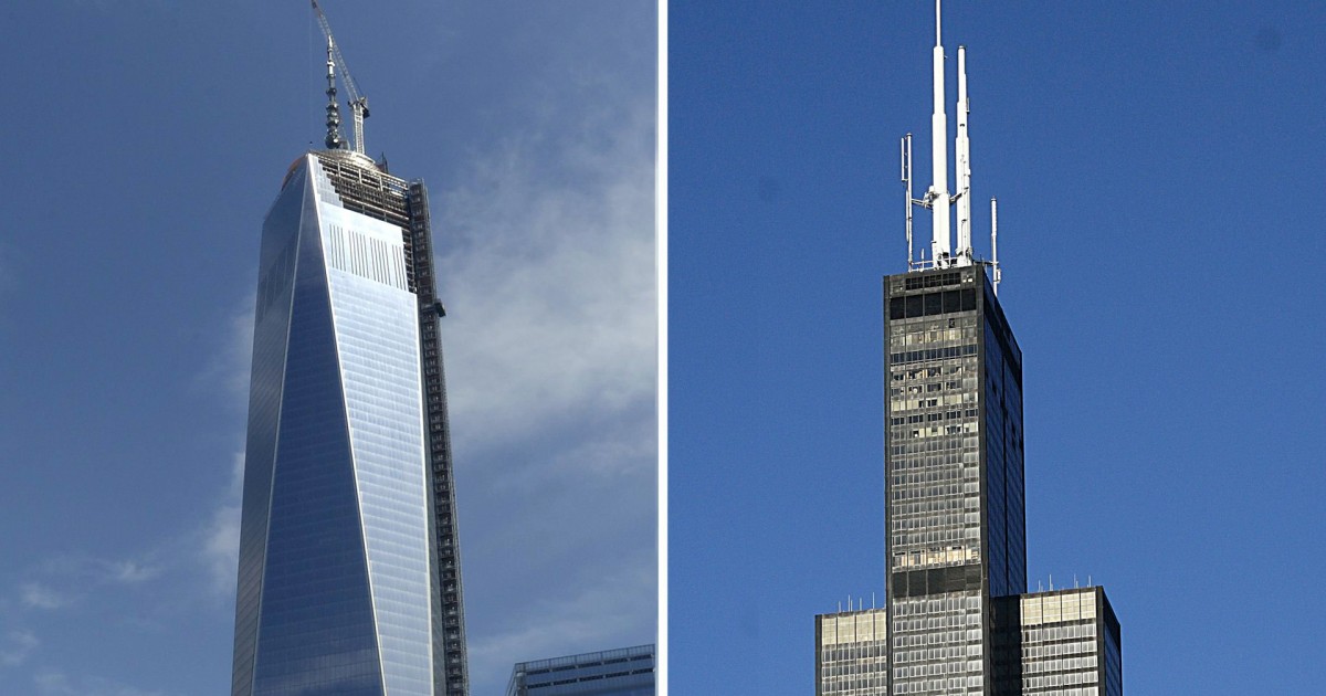 Spire-topped One World Trade Center tallest building in U.S.