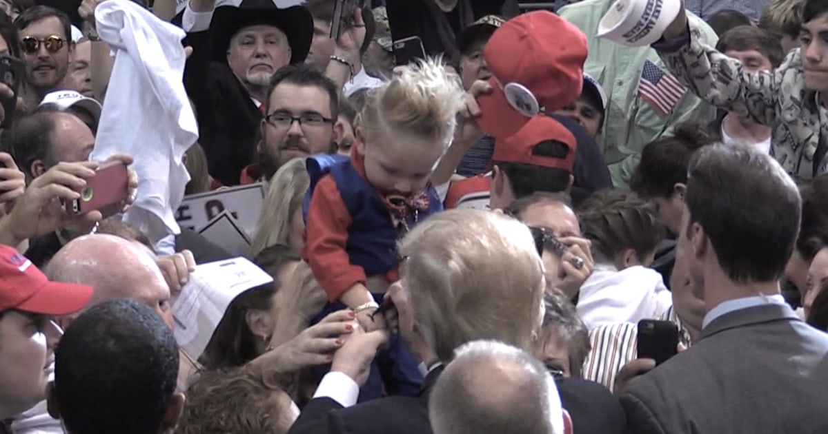 Donald Trump Autographs Baby