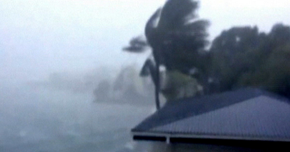 Powerful typhoon sweeps through island resort