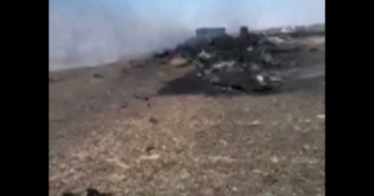 Video Shows Immediate Aftermath of Russian Jet Crash
