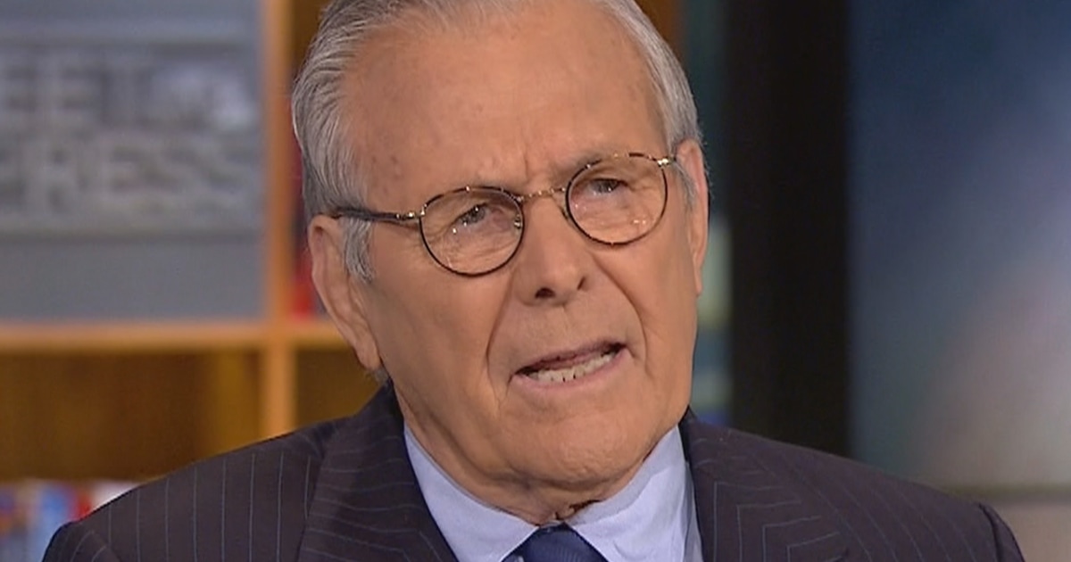 Rumsfeld speaks on military sexual assaults
