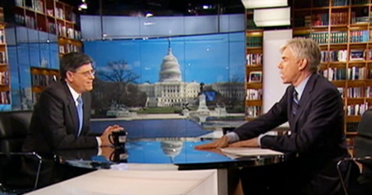 Lew discusses, economy and religious liberties