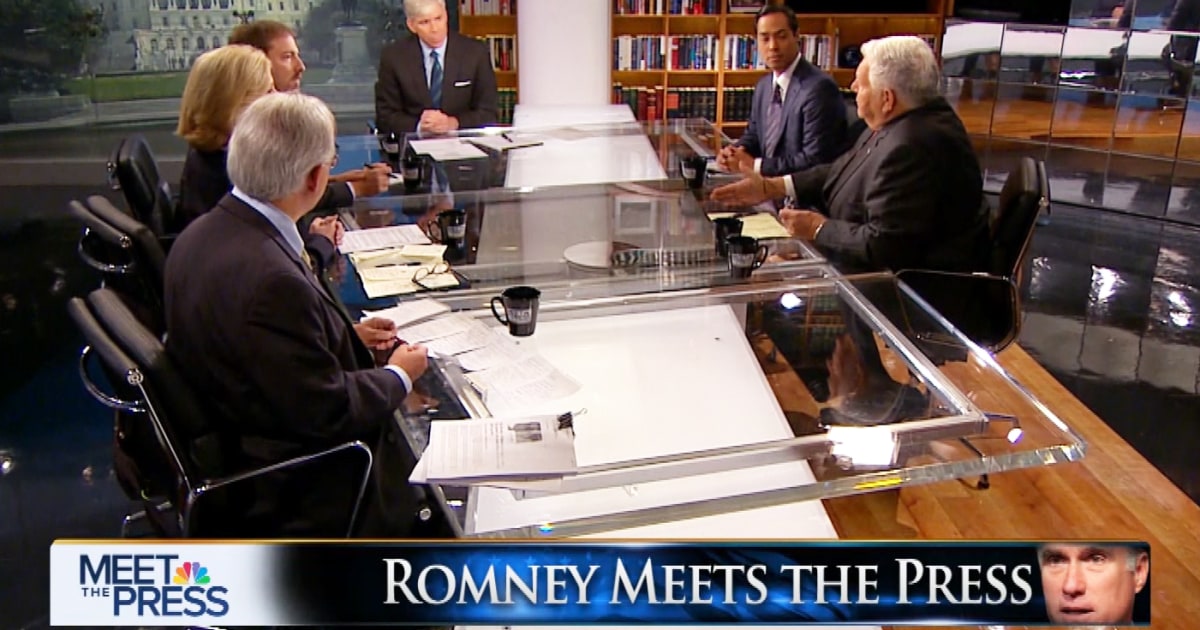 Panel analyzes Romney’s Meet the Press interview