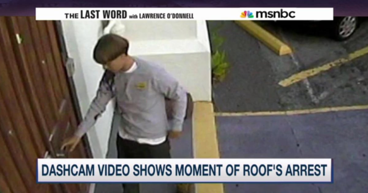 Video shows moment of Roof arrest