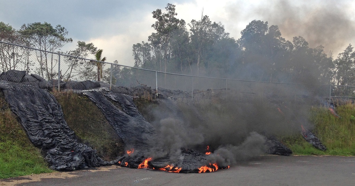 Lava Flow Impacting Air Quality for Residents
