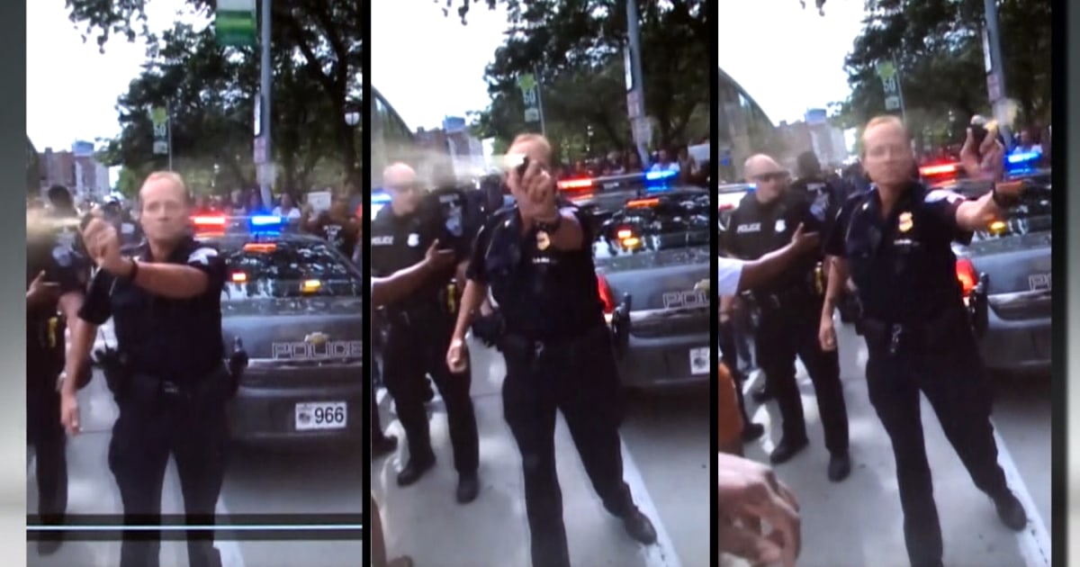 Cleveland Cop Caught on Camera Using Pepper Spray on Crowd