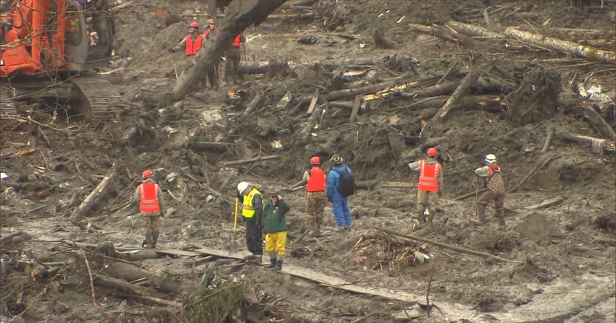 Work to Find Missing Mudslide Victims Continues