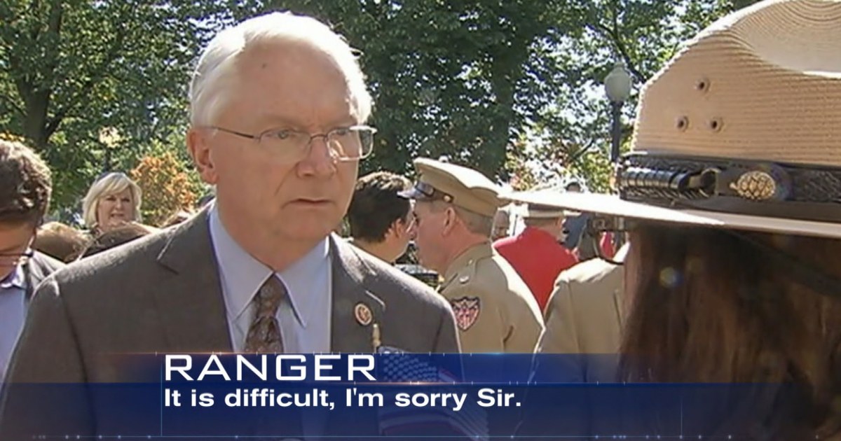 Congressman criticizes Park Service Ranger at WWII Memorial