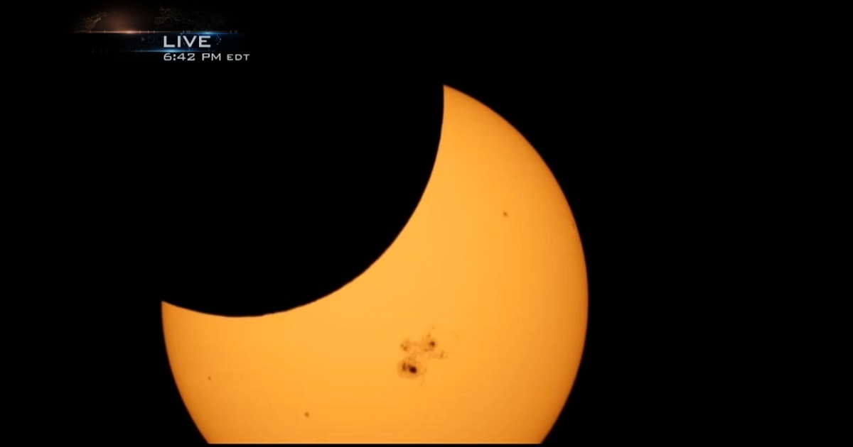 Partial Solar Eclipse Puts on Spectacular Show