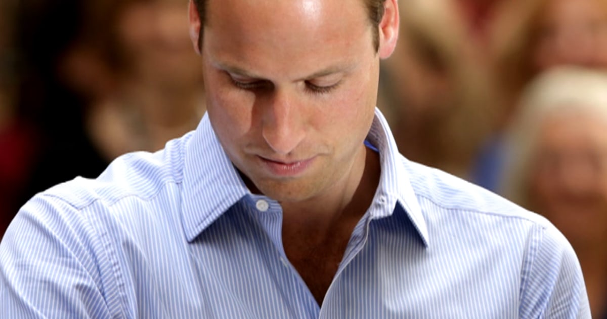 Prince William’s first public moments as a father