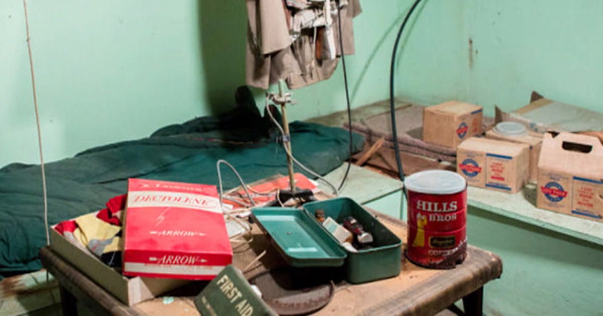 Couple discovers backyard bomb shelter