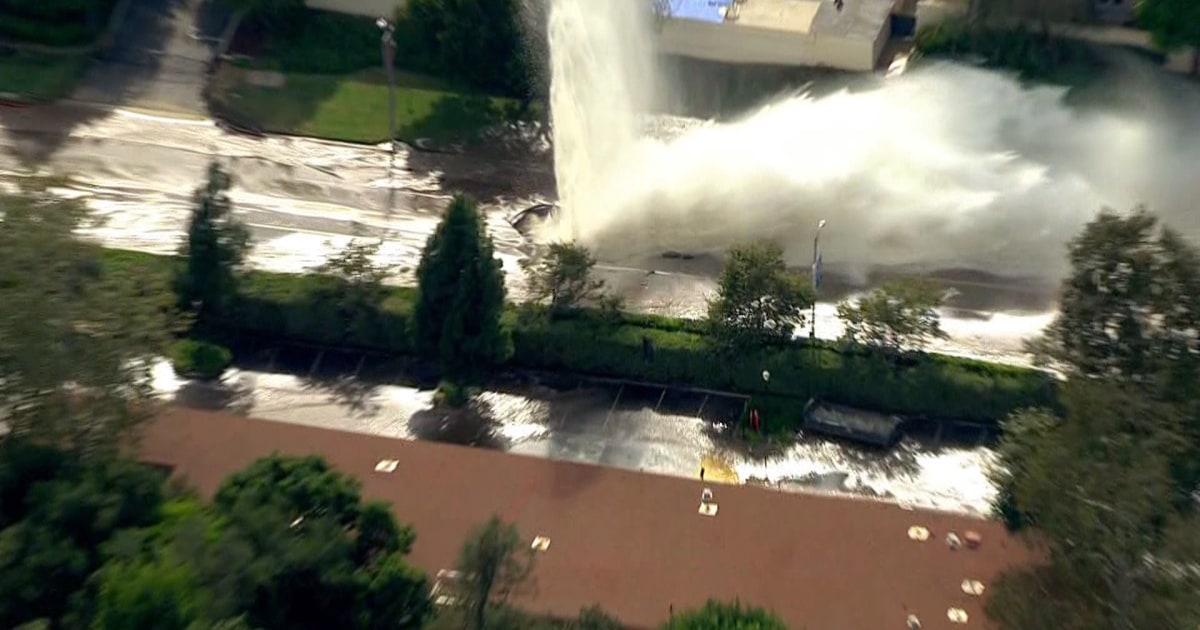 Water Main Break Floods UCLA Campus