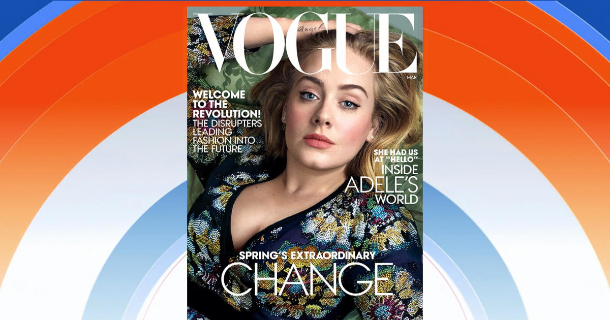 adele with vogue