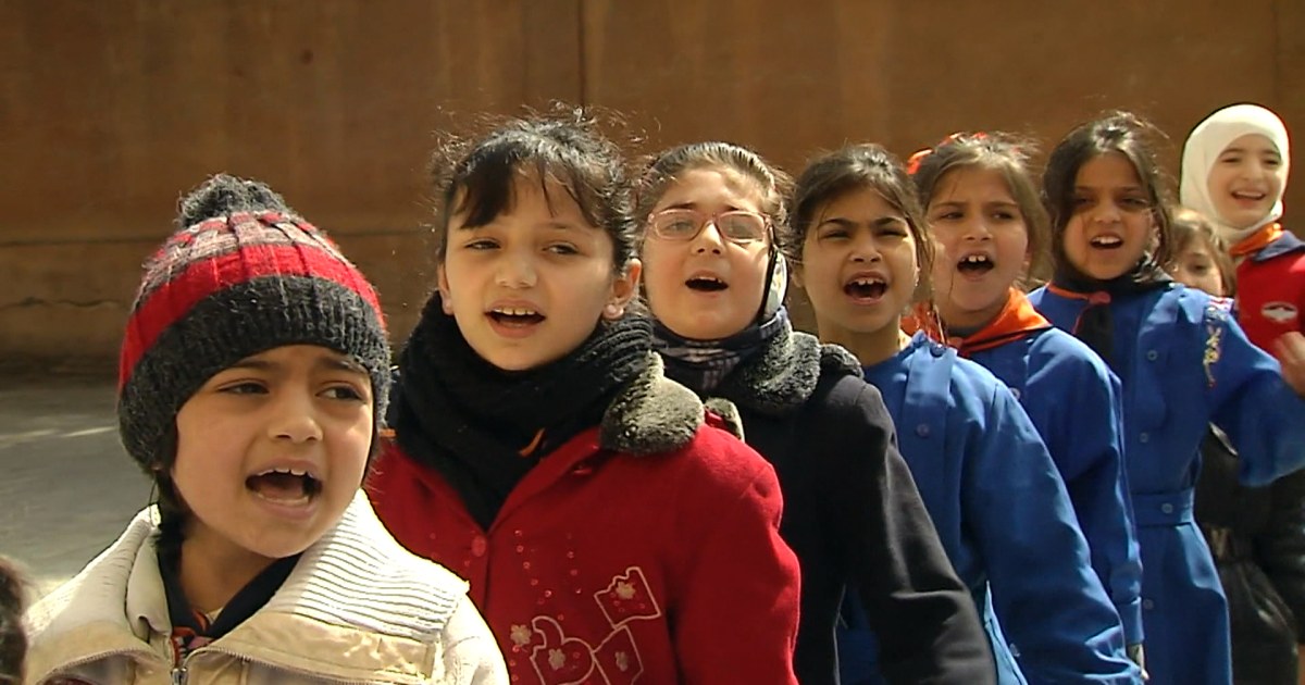 Kids Sing Patriotic Songs at Syrian School