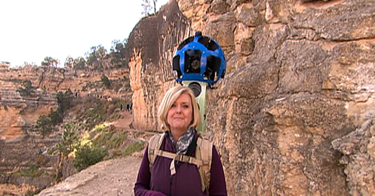 NBC’s Anne Thompson tries on the Google Trekker