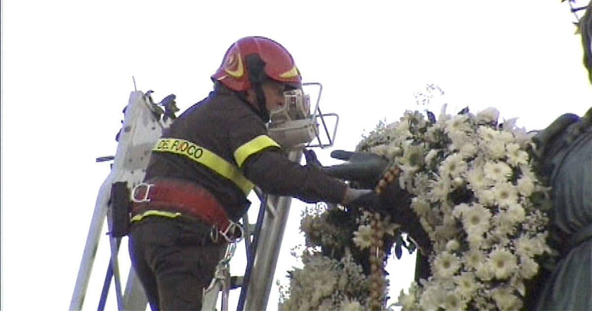Feast of Immaculate Conception Celebrated by Roman Firefighters