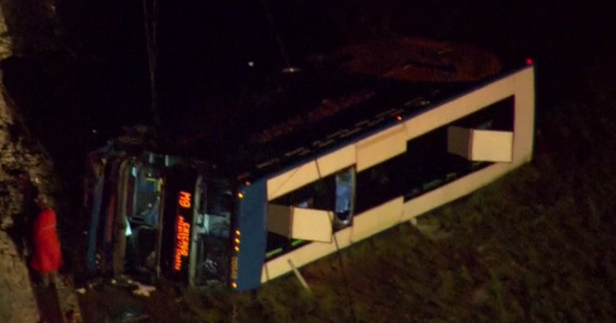 Double Decker Tour Bus Flipped on its Side Near Indianapolis.