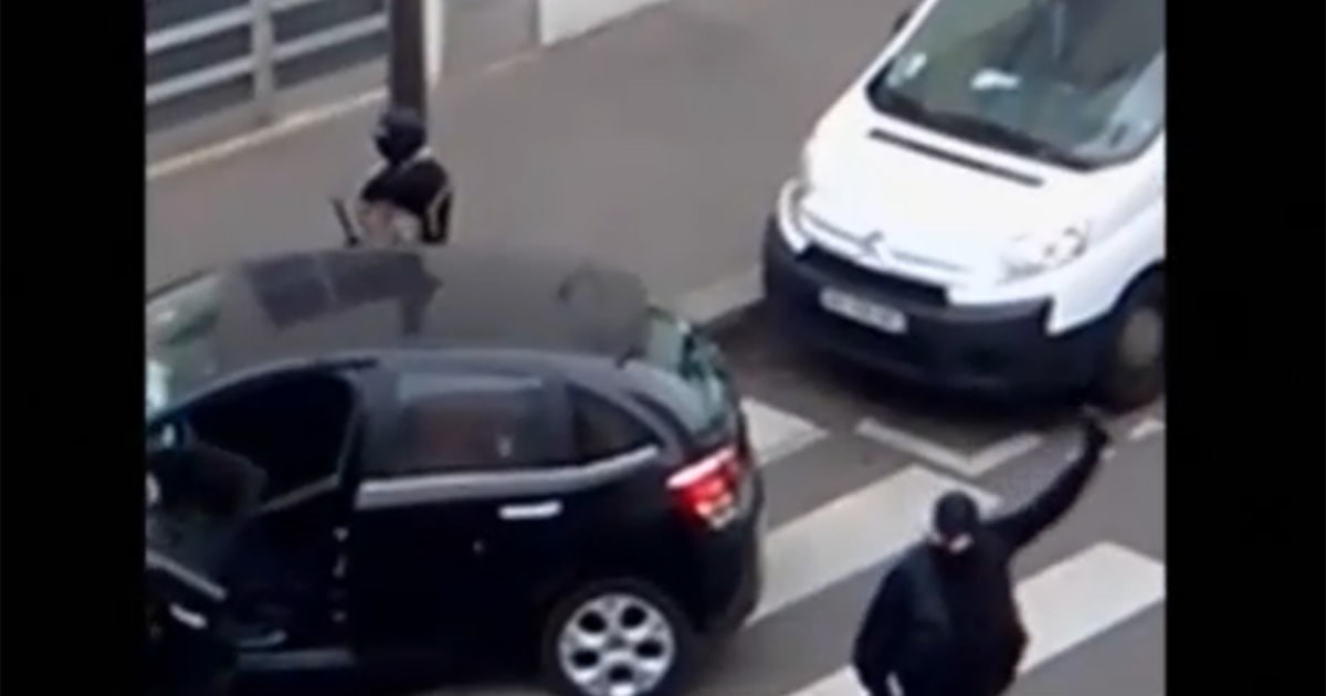 New Video Shows Masked Kouachi Brothers After Attack