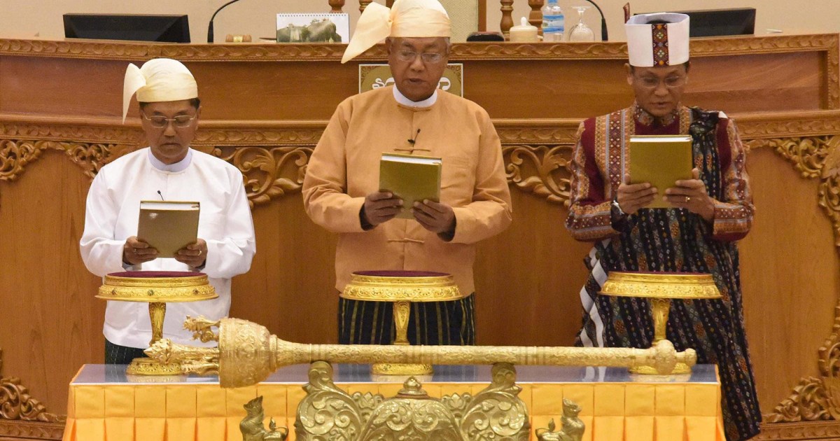Historic Moment in Myanmar as New President Sworn In