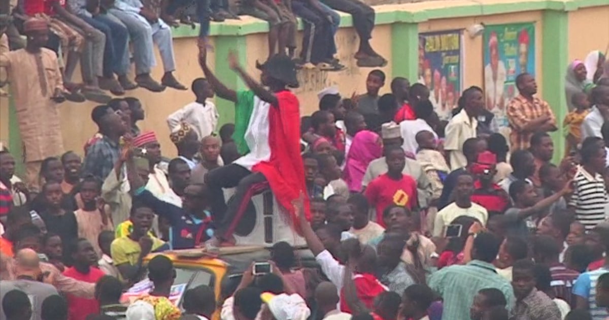 Celebrations in Nigeria following APC Election Win