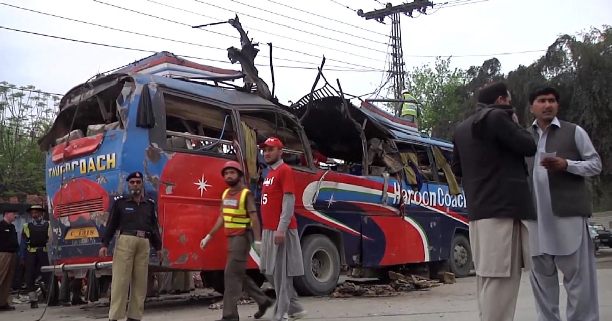 Bomb Targets Bus Carrying Pakistan Government Workers
