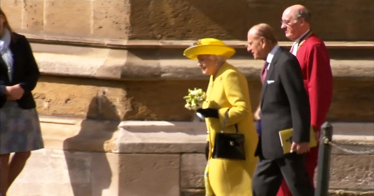 Watch: Queen Arrives for Easter Mass on her Castle Grounds