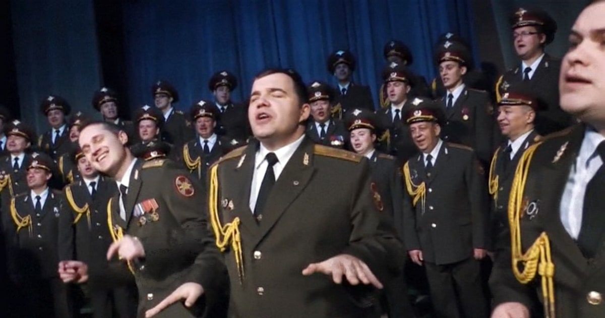 Russia's Red Army Choir Get 'Happy'
