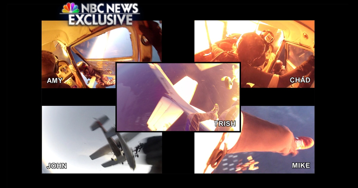Watch skydivers’ plane crash from 5 angles