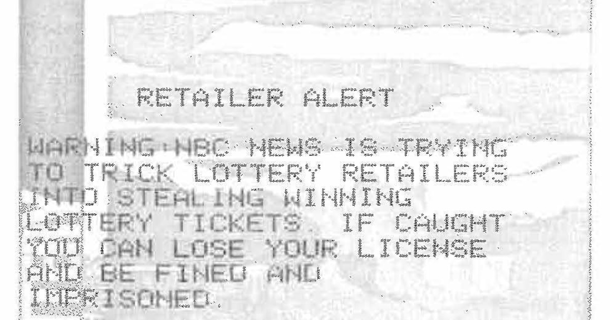 See the warning the N.Y. lottery issued