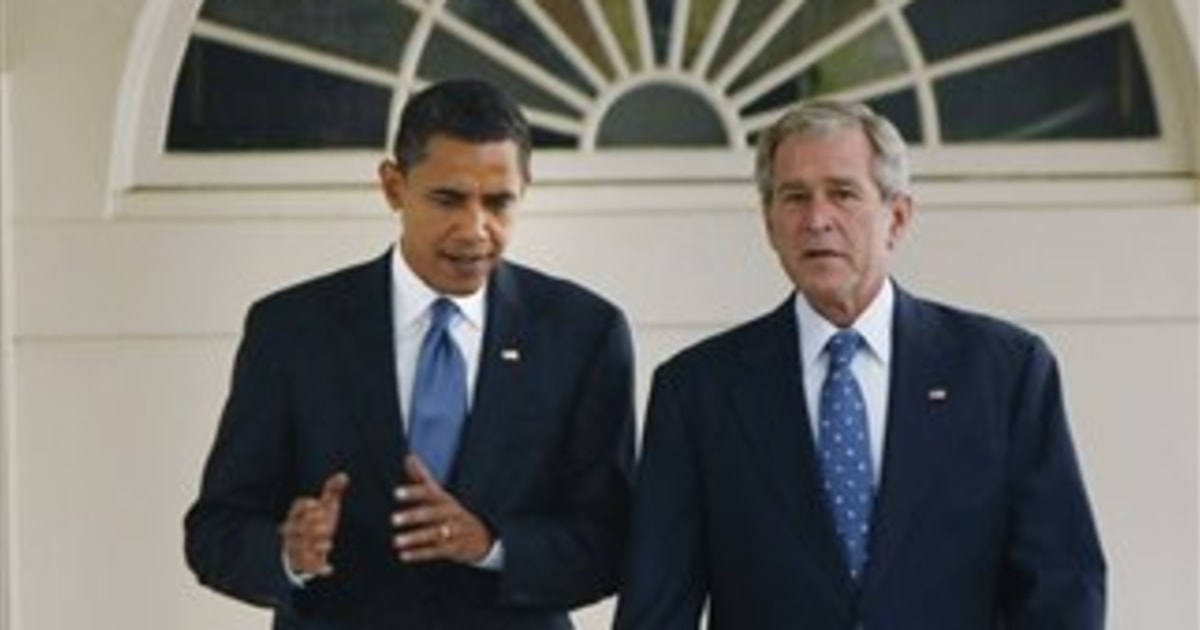 On the way out, it's Bush the statesman