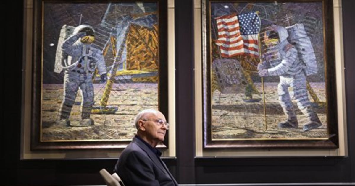 Moonwalker's art opens at the Smithsonian