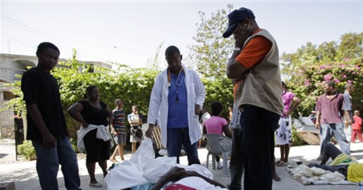Haitian doctor takes 100 patients into his home