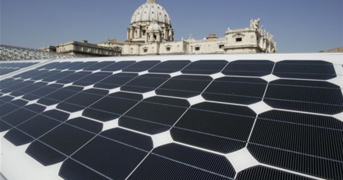 First solar panels installed on Vatican roof