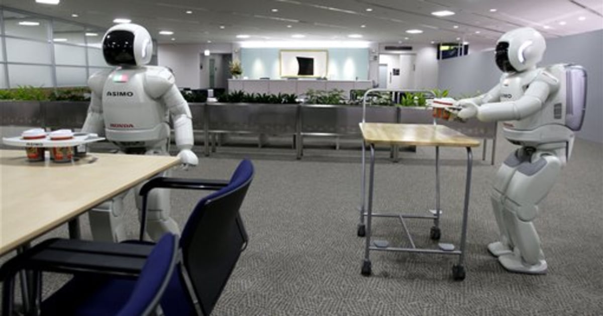 Honda robots pair up to lend a hand