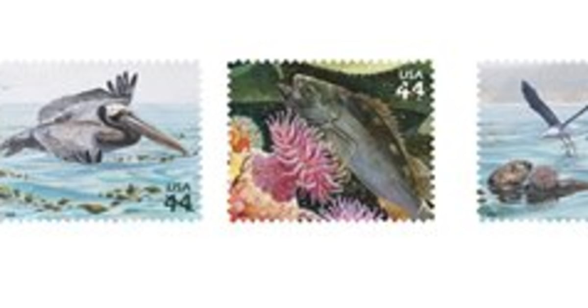 New ocean-themed postage stamps coming
