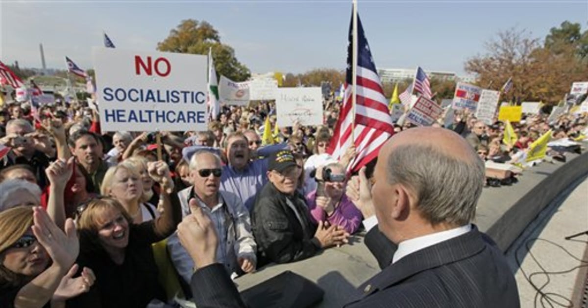 Thousands rally to protest health care bill