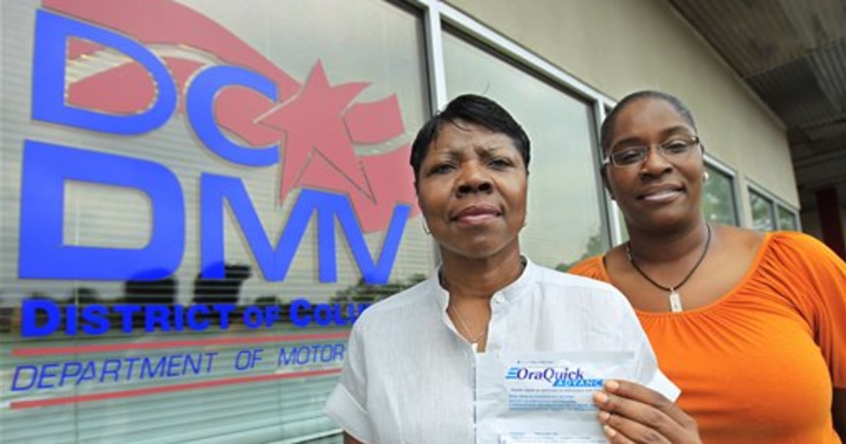 At DC DMV: Driver's license, tag renewal, HIV test