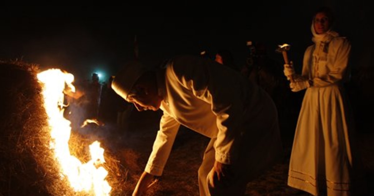 Iranians celebrate ancient Persian fire fest